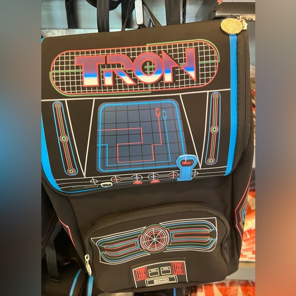 Disney | Bags | Disney Parks 223 Tron Lightcycle Run Arcade Backpack ...